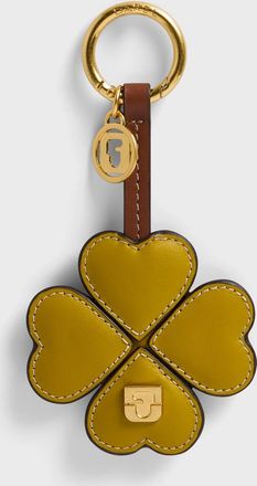 Gerard Darel Charm en cuir - TREFLE GD - Jaune