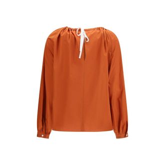 Marni Womens Orange Cotton Polo Shirt