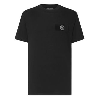 Plein Sport Homme, Tops, Noir, Taille: XS T-shirt Col Rond MC