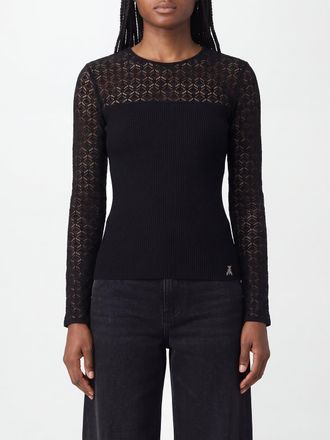 Patrizia Pepe Lang&auml;rmeliges durchbrochenes Stricktop mit Slim-Fit-Passform
