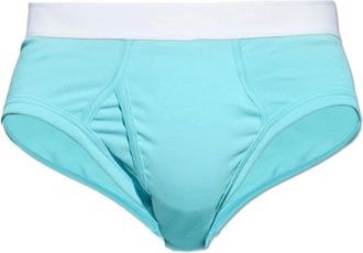 Tom Ford Homme, Sous-v&ecirc;tements, Bleu, Taille: L Logo Briefs