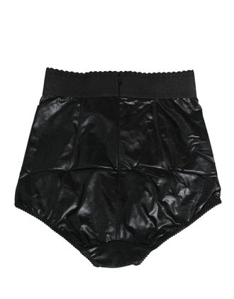 Dolce & Gabbana Womens Black High Waisted Slip Girdle Panty Underwear Elastane Polyester Clothing