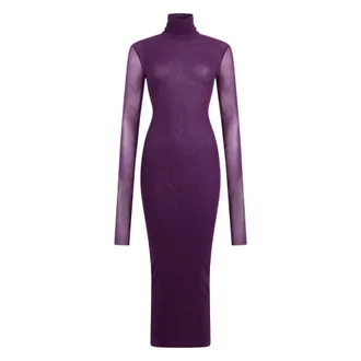 Philosophy di Lorenzo Serafini Robe Longue Ajust&eacute;e - Femme - Robes - Violet - Taille: 36 FR