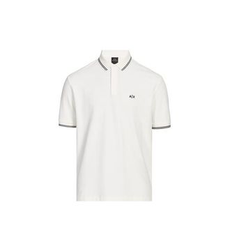 A|X Armani Exchange Polo manches courtes en coton m&eacute;lang&eacute;