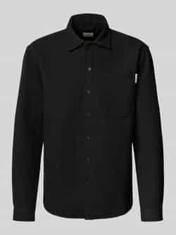 Redefined Rebel Regular Fit Hemdjacke mit Woll-Anteil und Label-Detail Modell Chen