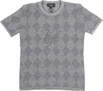 Emporio Armani Femme, Pulls, Gris, Taille: 42 FR Pulls &agrave; col rond