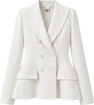 Elisabetta Franchi Blazer - Femme - Vestes - Blanc - Taille: 42 FR