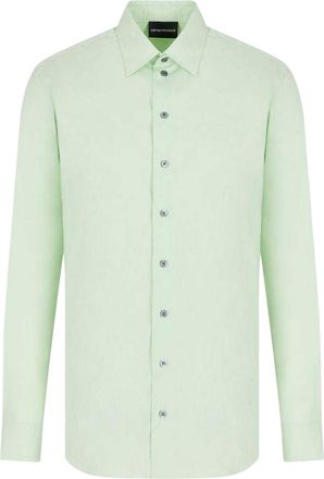 Emporio Armani Hemd f&uuml;r Herren, Baumwolle (Gr&uuml;n)