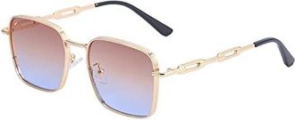 Generic 2025 designer rétro hommes et pour femmes boîte lunettes de soleilInternet célébrité diffusion en direct (couleur : C, taille : moyen)