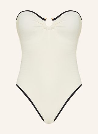 Seafolly Bandeau-Badeanzug Beach Bound weiss