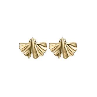 Emporio Armani Womens Brass or Stainless Steel Button Stud Closure Earrings