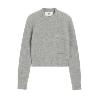 Ami Rundhals-Strickware - - Knitwear - Herren - Grau - M