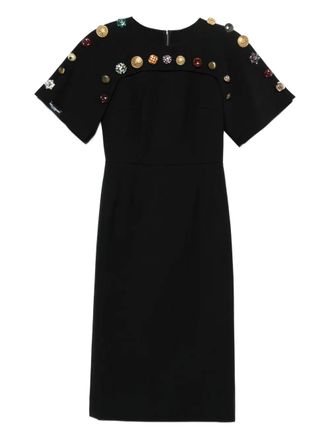 Dolce & Gabbana robe courte boutonnée - Noir