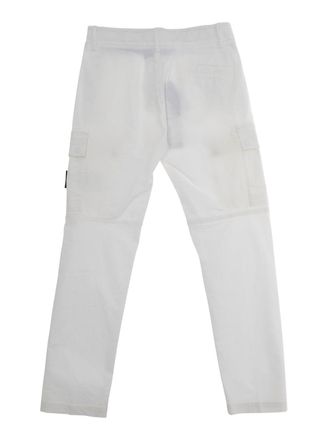 Stone Island Boys Pants Kids White Stretch Cotton Trousers
