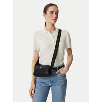 Tommy Jeans Handtasche Tommy Jeans Tjw Daily Elevated Crossover AW0AW19042 Schwarz