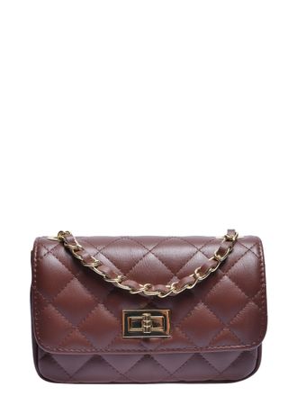 Luisa Vannini Kastanienbraun Rindsledertasche