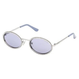 Guess Lunettes de soleil ovales - Femme - Accessoires - Violet - Taille: 52 MM