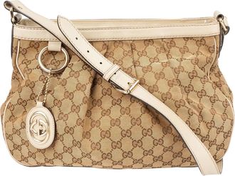 Gucci Crossbody Bags - Gucci GG Monogram Sukey Crossbody Bag - Gr. unisize - in Braun - f&uuml;r Damen