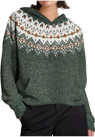 Generic Welt Shop V&ecirc;tements Tricot&eacute;s Chaud &Eacute;l&eacute;gant Imprim&eacute; Sweatshirts Mode avec &Eacute;paules Coud&eacute;es Pull avec Pull Color&eacute; Femme, lilas, XXL