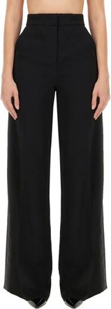 Max Mara unisex, Pantalons, Noir, Taille: 36 FR Wide Pantalons