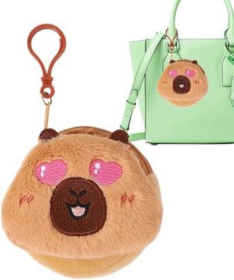 Generic Charme de sac Capybara, porte-clés Capybara | Pendentif clés de voiture animaux | Capybara - porte-clés en peluche, jouets, animaux en peluche, poupée