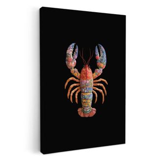 MuchoWow &copy; Wandbilder 80x120 cm Wohnzimmer Wanddeko Schlafzimmer Zimmerdeko Wandgem&auml;lde Zimmer Deko auf Wand Dekoration Wall Art Stickerei - Farbig - Blumen