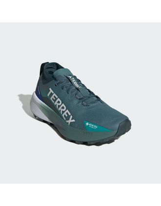 adidas adidas Performance - TERREX Agravic GTX - Trailrunning-Schuhe in Preloved Teal/Wolkenwei&szlig;/-Blau
