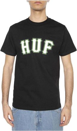 HUF Huf, Homme, Tops, Noir, Taille: M T-Shirt Col Rond