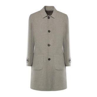 Eleventy Wendemantel mit Einreiher - - Coats - Herren - Beige - 2XL