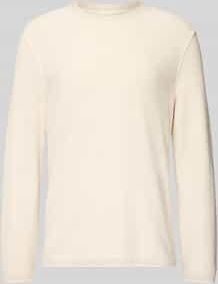 Marc O'Polo Regular Fit Strickpullover aus Baumwoll-Viskose-Leinen-Mix