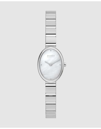 Skagen Anita ovale Zweizeiger-Edelstahluhr in Silber