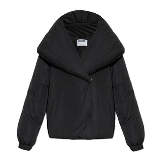 Moschino Isolierte Jacke mit breitem Kragen - - Jackets - Damen - Schwarzk - XS