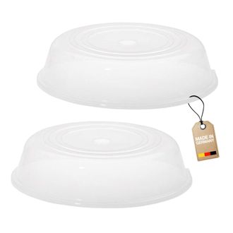 Westmark Mikrowellen-Teller-Abdeckhauben, 2 St&uuml;ck, Durchmesser: 25 cm, Kunststoff, Transparent, 224522E3