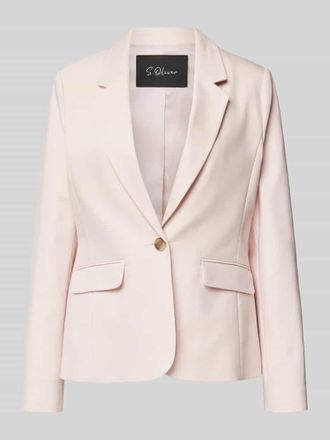 s.Oliver Black Label Slim Fit Blazer aus Baumwoll-Mix