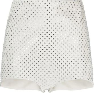 Philosophy di Lorenzo Serafini Femme, Shorts, Gris, Taille: 38 FR Shorts Culotte Orn&eacute;s de Cristaux