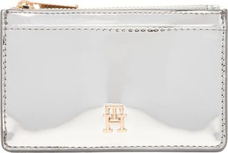 Tommy Hilfiger Kreditkartenetui Tommy Hilfiger Long Cc Holder Met AW0AW18038 Silberfarben