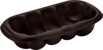 Lurch 85039 FlexiForm Hefezopf/Kuchenbackform zum Backen des traditionellen Ostergebäcks aus 100% BPA-freiem Premium-Platin-Silikon 30x16cm braun