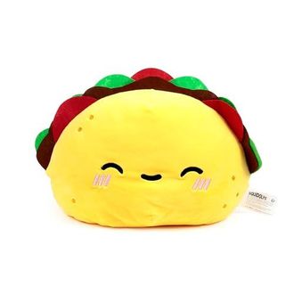 Puckator Coussin en Peluche Doux - Frida Le Taco Kawaii - Foodiemals Squidglys