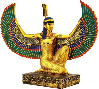 Generic Ägyptische Göttin Maat Statue mit offenen Flügeln