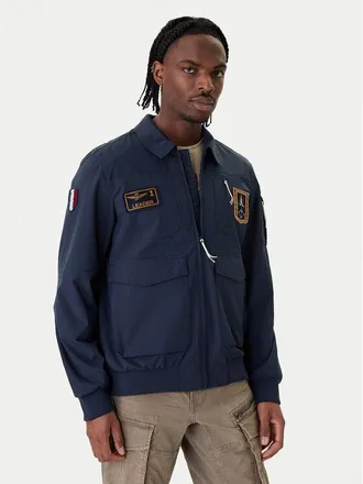 Aeronautica Aeronautica Militare Bomberjacke 261AB3049UCT04290 Dunkelblau Regular Fit