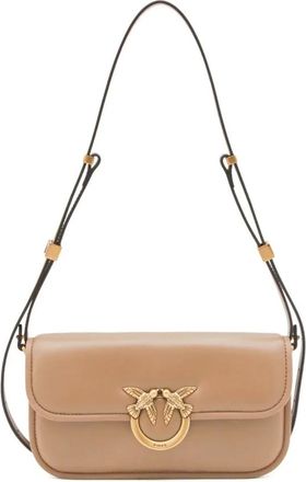 Pinko Pinko, Femme, Sacs, Brun, Taille: ONE Size Love Box Baguette