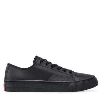 Tommy Jeans Sneakers aus Stoff Tommy Jeans Leather Vulc EM0EM01047 Schwarz