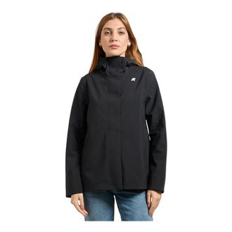 K-Way Schwarze Wasserdichte Damen Kurzjacke - - Jackets - Damen - Schwarzk - S