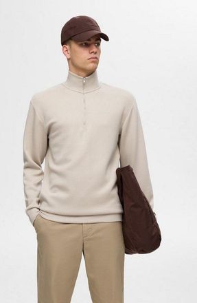 Selected Sweatshirt SLHEMANUEL SOFT ZIP HIGH NECK SWEAT NOOS