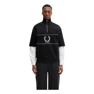 Fred Perry Sweatshirts - - Sweatshirts & Hoodies - Herren - Schwarzk - M