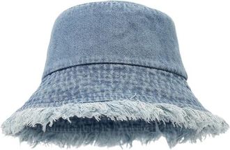 Generic Chapeau bob en denim vieilli pour homme et femme - Chapeau de p&ecirc;cheur d&eacute;lav&eacute; unisexe - Chapeau de p&ecirc;cheur en plein air, voyage, rue tendance, BU1., M