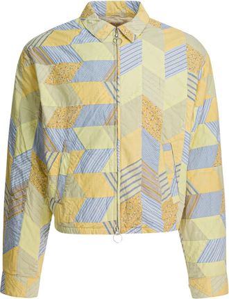 KAPITAL Patchwork-Jacke mit Reißverschluss - Gelb