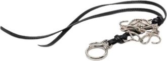 Loewe Porte-cl&eacute;s en cuir pr&eacute;-poss&eacute;d&eacute; - Femme - Pre-owned - Noir - Taille: ONE Size