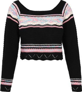 Izia Pullover Frauen schwarz mehrfarbig