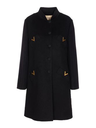 Valentino Garavani Manteau Court - Noir